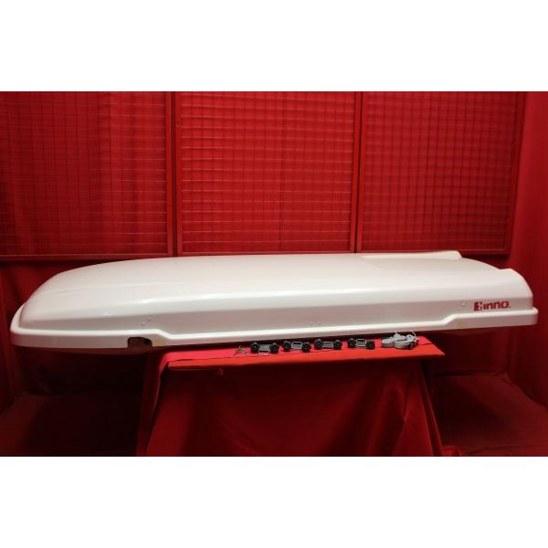 左開きルーフボックスローダウンクルーザーサイズ:210×80×25?積載量:340L 50?自重:17?キズ、汚れあり※付属品は画像の物が全てです下