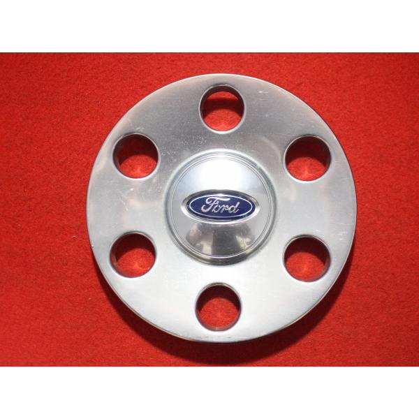 フォード純正ホイルキャップ 車種不明ですがスペクトロンではないかと思います※メッキ 全長25ｃｍ Φ63 Ｐ.Ｃ.Ｄ114.3ｍｍ 4ヶセットジャンクC