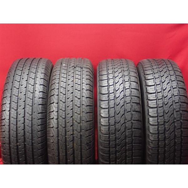 ホワイトレターです。1本ビード変形、2本段べり、2本ヒビ大の為サイス確認等短期使用推奨します。この商品は古い年式ですが目的に合わせて使用可能と判断しておりますが、走行上のトラブルの保証はございません。他店では過剰な不安視やお断りされる場合も...