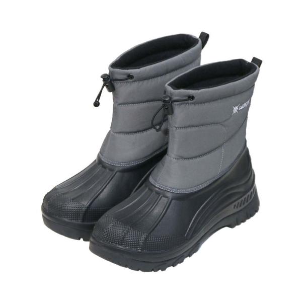 保温性に優れた内部ボア仕様・動きやすいショートタイプの軽量防寒ブーツ■品番：LWB2592■カラー：グレー■素材： TPE/ポリエステル