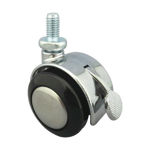 ●品名：NW40-B●車輪直径：Φ40mm●取付方式：ボルト●ストッパー：ストッパー付●許容荷重（daN）：50●取付高（H）：51mm●車輪径（D）：40mm●車輪幅（W）：42.5mm●ネジ径：U5/16、U3/8、M8、M10●平径（...