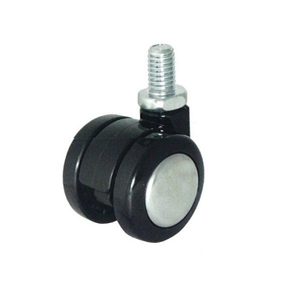 ●双輪キャスター　TZ40-B●車輪直径：Φ40mm●取付方式：ボルト方式●ストッパー：ストッパーなし●耐荷重（daN）：58.8●耐荷重（Kgf）：60●H：47●D：40●W：41.5●P：14●C：14.5●A：34.5●ネジ寸法：U...