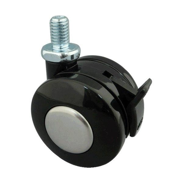 ●品名：TS50-B●ねじ込み式タイプ●自在式(ストッパー付)●許容荷重：60daN●取付高(H)：58mm●車輪径(D)：50mm●車輪幅(W)：45.5mm●ネジ径：   M10×P1.5 ●平径(S)：17mm●軸長(L)：15mm●...