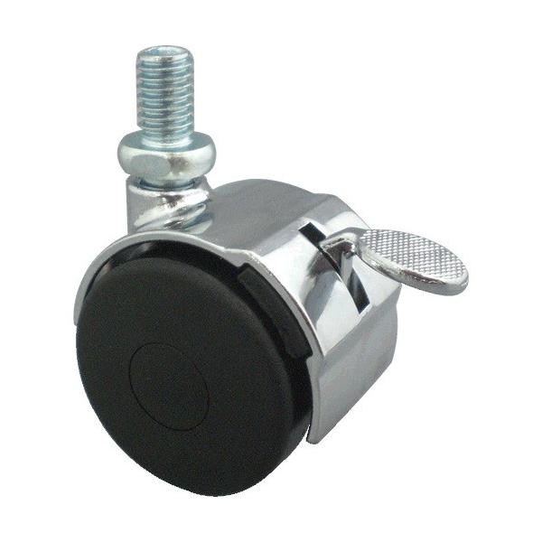 ●品名：WS40-B●車輪直径：Φ40mm●取付方式：ボルト方式●ストッパー：ストッパー付●許容荷重（daN）：30●取付高（H）：52mm●車輪径（D）：40mm●車輪幅（W）：41.5mm●ネジ寸法：U5/16　U3/8 M8　M10●...