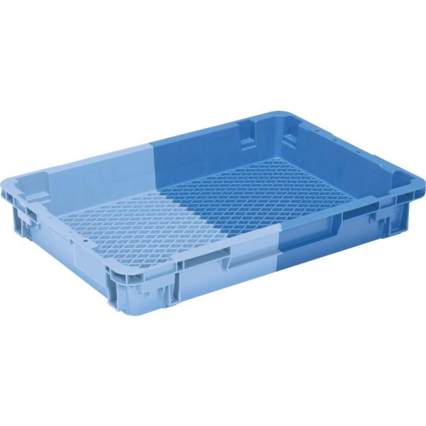 10個以上で送料無料（本州前払いのみ）・製品名：SNコンテナーC#17F-2・品番：101770    ・外寸：611×431×92mm ・内寸：565×385×82mm ・有効内寸：550×370×72mm ・圧縮荷重：16.07kN(1...