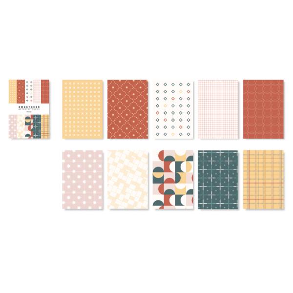 ”言己 IYANJI  ”という中国ブランドのデザインペーパーになります★※当店で検品を行い、品質の良いものを選んでおりますが、若干包装に傷みがある場合がございます。◎材質：優質紙◎紙サイズ：83mm x 56mm５柄　各10枚　計５０枚入...