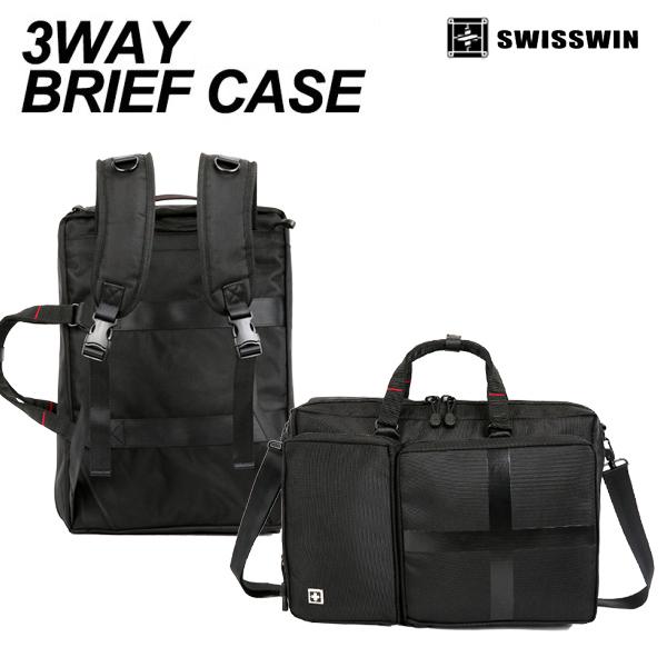 商品名 SWISSWINブリーフケース,ブリーフバッグ,ビジネスバッグ商品番号 SW1875サイズ 幅42cm*高さ31cm*奥行13cmカラー ■ブラック重量 約1KG容量 15L素材 ■外側：1680D ballistic nylon（...