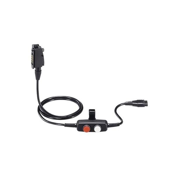 ●ケーブルの長さは約75cmです。●タイピン型マイクロホン、ヘルメット取り付け型マイクロホン、ヘッドセットなどをアイコム製の業務用無線機、デジタル簡易無線および一部の特定小電力トランシーバーに接続する時に使用します。●ロック式(白いボタン)...