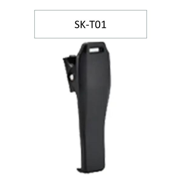 ●SK-T01はスマートウェーブ・テレコミュニケーションズ製のベルトクリップです。●スマートウェーブ製やアイコム製のIP無線機で使用可能なベルトクリップです。●ベルト幅4cmまで対応します。