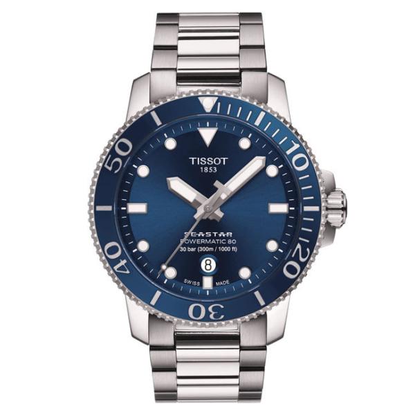Tissot Seastar 1000 Automatic[ティソ　シースター 1000 オートマティック]は、1950年代に発表された“TISSOT SEASTAR”の名を受け継ぐモデル。 マリンスポーツはもちろん、シティスタイルに溶け込...
