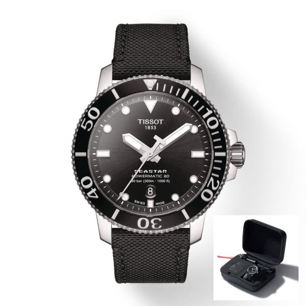 TISSOT シースター1000 オートマティック [Tissot Seastar 1000 Automatic]から、300本限定でスペシャルパッケージが登場しました。30気圧の防水性能、ねじ込み式リューズ、セラミック製逆回転防止ベゼルを...
