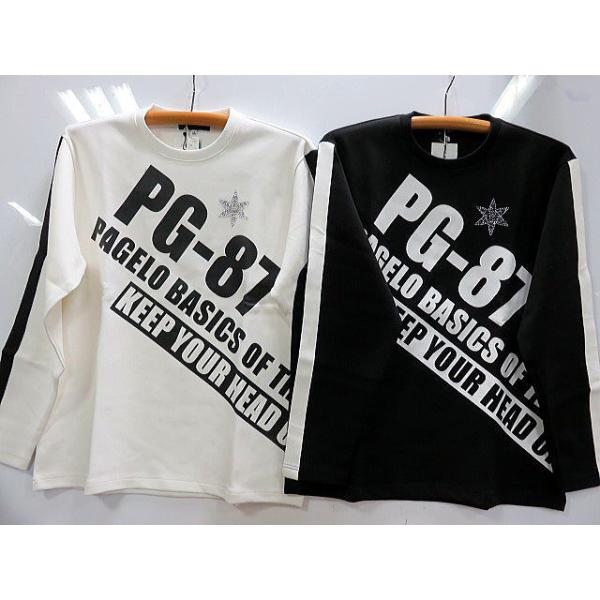 パジェロ 長袖カットソー PAGELO【素材】綿72%　ポリエステル20%　ポリウレタン8%【サイズ】M：着丈68cm 肩幅45cm 袖丈62cm 身幅50cmL：着丈70cm 肩幅48cm 袖丈63cm 身幅53cmLL:着丈73cm 肩...