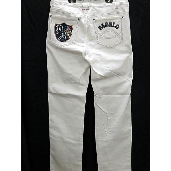 PAGELO　デニムパンツ　パジェロ<BR><BR>【素材】綿97%　ポリウレタン3%<BR><BR>【サイズ】82:総丈112cm 股下82cm 腿幅26cm ウエスト82cm85:総丈11...