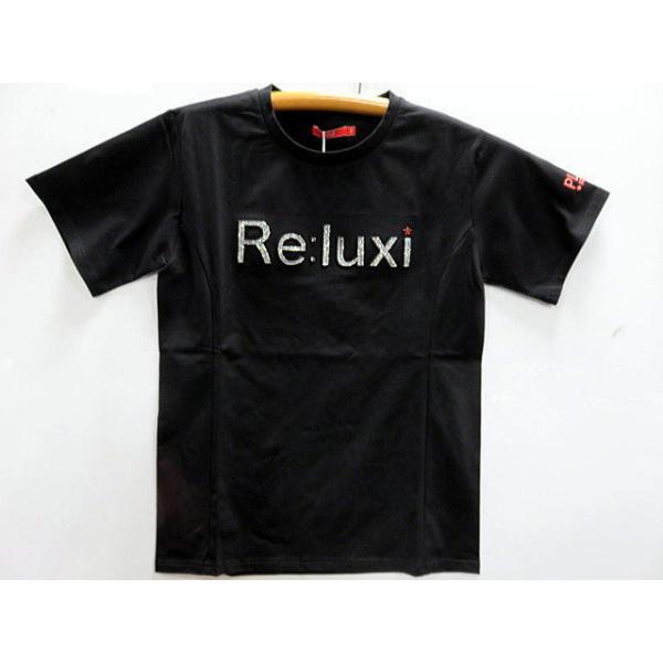 Re:luxi　半袖Ｔシャツ　エンボス　ラインストーン【サイズ】44(M):着丈：65cm 肩幅：42cm 袖丈：20cm 身幅:46cm46(L):着丈：66cm 肩幅：44cm 袖丈：21cm 身幅：48cm48(XL):着丈：67cm...
