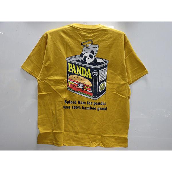 PANDIESTA JAPAN　SPICED HAMポケット半袖Tシャツ　パンディエスタ南国の定番スパイスハムをリスペクトしたデザインが可愛いポケットT。缶詰の上から顔を出すパンダがとってもキュート。何気にバーガーに挟まったパンダも可愛いで...