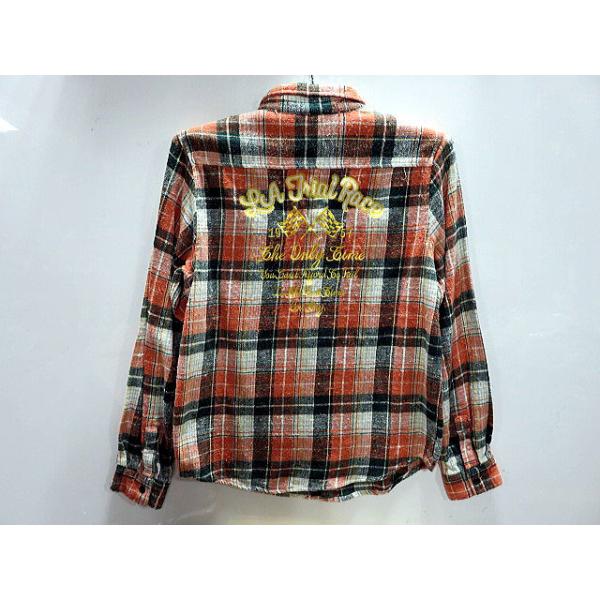 LOWBLOW KNUCKLE　長袖ネルシャツ　フラッグ刺繍　ローブローナックルネイティブ、アメリカン、インディアンなどのオールドアメカジテイストを現代風にアレンジしたコアなデザインが特徴。洗礼されたシルエットに手の込んだデザインなど、新し...