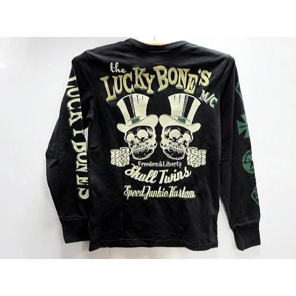 LOWBLOW KNUCKLE　アメカジ長袖Ｔシャツ　LUCKY BONES　ローブローナックルネイティブ、アメリカン、インディアンなどのオールドアメカジテイストを現代風にアレンジしたコアなデザインが特徴。洗礼されたシルエットに手の込んだデ...