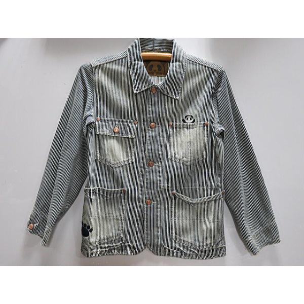 PANDIESTA JAPAN デニムジャケット のぞきパンダ刺繍 パンディエスタ