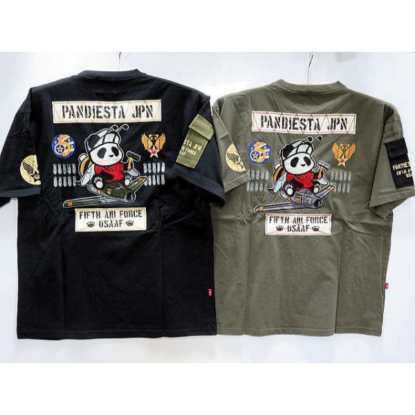 PANDIESTA JAPAN　5th AIR FORCE　半袖Tシャツ　パンディエスタ【素材】綿100%【サイズ】M:着丈62cm　肩幅44cm　袖丈21cm　身幅49cmL:着丈65cm　肩幅47cm　袖丈22cm　身幅52cmXL:着...
