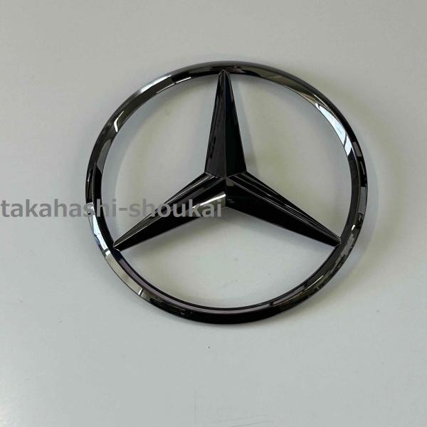 ベンツ純正部品 リアトランク中央 スターエンブレム ブラッククローム（黒メッキ）エンブレム A2478179000