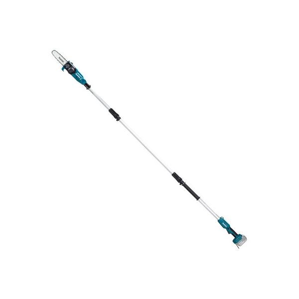 「充電式高枝チェンソー MUA200DZ」は、18Vの高性能バッテリーで動作し、200mmのガイドバー長さを備えたプロ仕様の工具です。軽量設計（約3.4kg）で長時間の作業でも疲れにくく、約3.5mの高さの枝を簡単に切断できます。ブラシレス...