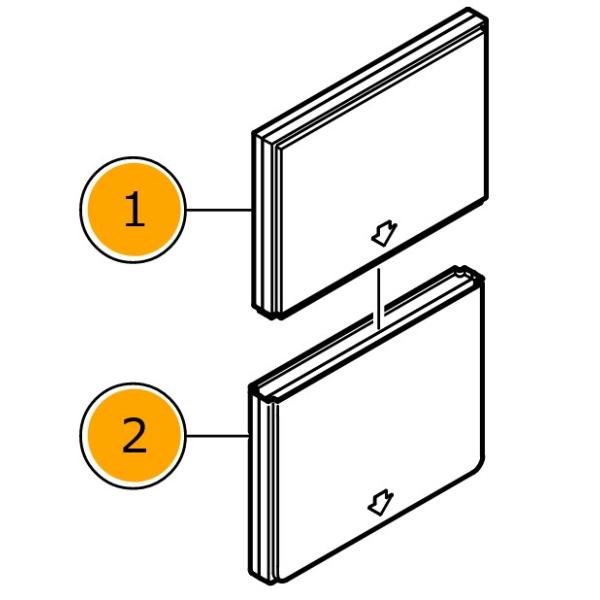 UL18DBA用 クランプボード(トップ+ボトム) 378951+378952のみ