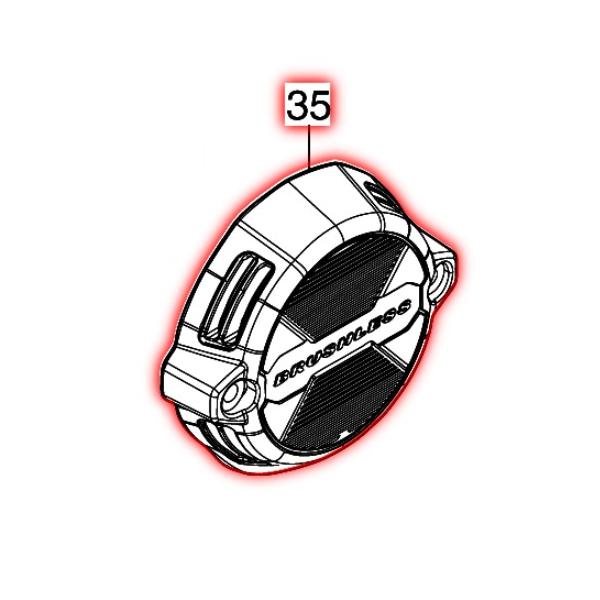 マキタ(makita) 部品 TD173D用 リヤカバー   413P71-8 図番035