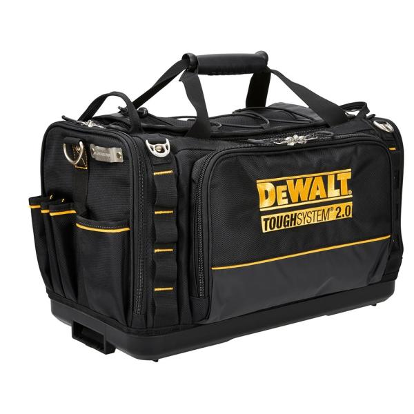 DeWALT タフシステム 2.0 ダッフル ツール バッグは、人間工学に基づいたハンドルとパッド入りショルダー ストラップにより、持ち運びが簡単で快適です。 50以上のポケットを備え、水や汚れをはじくターポリンで作られたこのツールバッグは...
