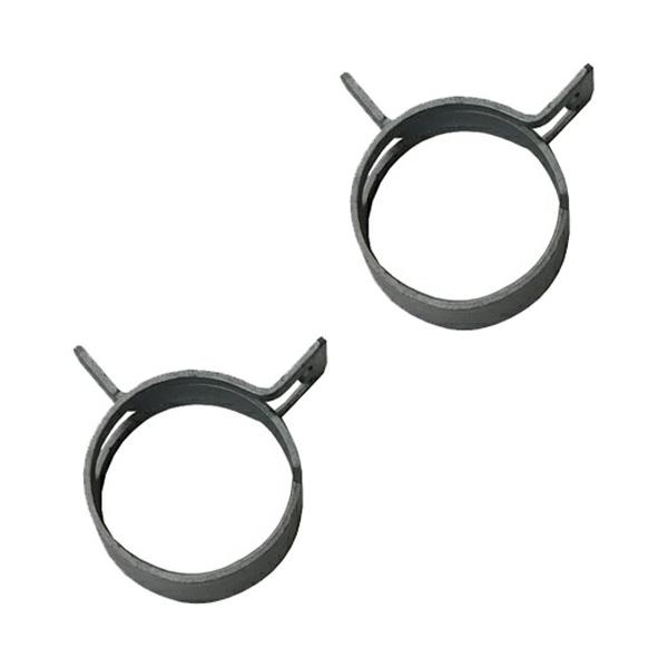 クリップタイプで一発固定できます。タケノコ継手と樹脂管の抜け防止。●規格：10A樹脂管用。●自由時の内径：20.8mm。●入数：2個。