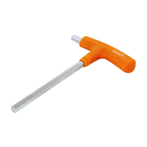 パオックの2WAY T-HANDLE HEX KEY 10.0mmは、六角穴付ねじの締め付け、ゆるめ作業に使えるT型六角棒レンチです。T型の樹脂グリップで握りやすく、長軸と短軸の2種類を作業場所に合わせて使い分けできます。【主な特徴】・対辺...