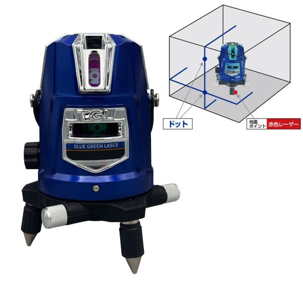 関東限定カラー照射ライン：ろく・たち●3電源方式（リチウム電池・乾電池・AC電源）●ブルーグリーン採用により見やすい安定した光源●ライン幅2.5mm/10m　細くて鮮明なブルーグリーンライン●光源：ブルーグリーンレーザー●波長：520nm●...