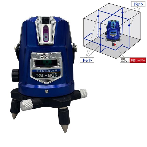 関東限定カラー照射ライン：4方向タテ・水平・天井直角●3電源方式（リチウム電池・乾電池・AC電源）●ブルーグリーン採用により見やすい安定した光源●ライン幅2.5mm/10m　細くて鮮明なブルーグリーンライン●光源：ブルーグリーンレーザー●波...