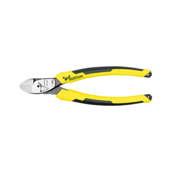 コーポレートカラーであるイエロー＆ブラックを基調としたTG（TSUNODAGLOBAL）モデル。滑りにくいテクスチャーグリップで、力が入れやすく高いホールド感を実現。電気工事の現場で活躍するプロ仕様ツール。長時間の作業負担を軽減する偏芯テコ...