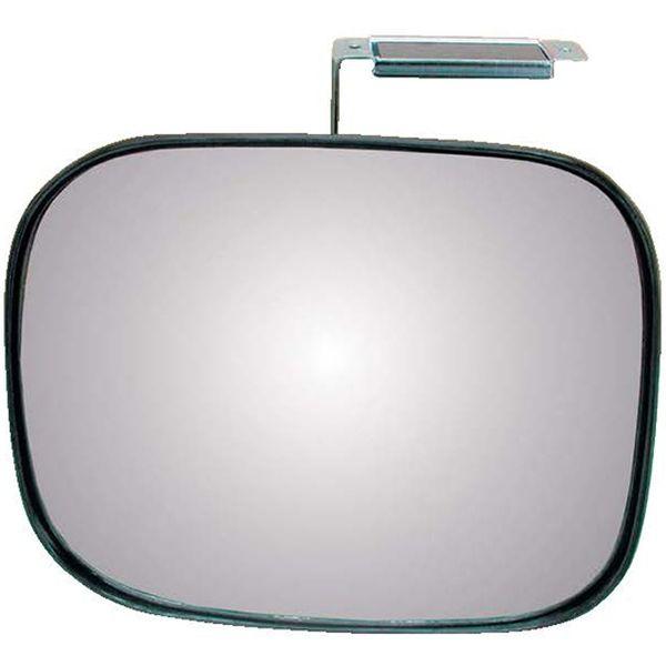 角度調整が自在で軽量です。鏡面はガラス製なので鮮明に映ります。鏡面裏は飛散防止加工済みなので万が一鏡が割れても飛び散りにくく安全です。賃貸など、事情により穴があけられない場所でもお使いいただけます。