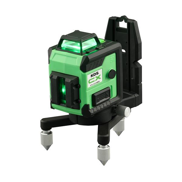 コーンプリズム採用で水平が全周照射できるコンパクトレーザーです。縦ライン1本、水平360°照射です。温度特性に優れたリアルグリーンレーザーダイオード採用です。傾けてレーザーが照射できる、ライン固定モードがあります。アルカリ乾電池とACアダプ...