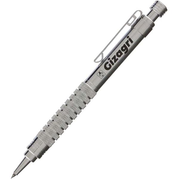 「たくみ ケガキ針ペン ギザグリ 6317」は、金属やガラスなどの硬質素材への精密なマーキング作業に最適なケガキ針ペンです。 再研磨可能な超硬芯（硬度HRA87.2）を内蔵し、長期間の使用が可能です。 強固な金属製ボディと、油脂に強いローレ...