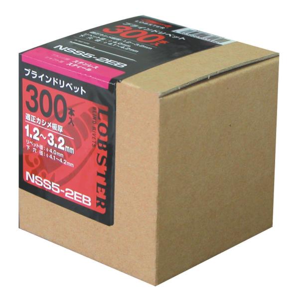 【商品説明】※掲載画像はシリーズ共通の代表画像です。お届けは品番NSS616EB(全長66mm)です。ロブテックスのエビ印ブラインドリベットNSS616EBは、ステンレスボディとスティールマンドレルを採用した丸頭タイプのリベットです。ボディ...