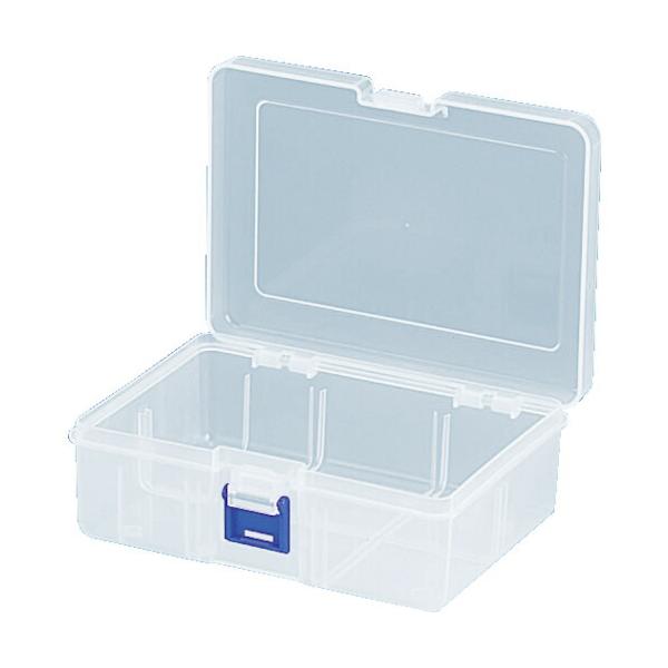 特長深底タイプでたっぷり収納することが可能です。蝶番、バックルはオール別部品を使用し、耐久性は抜群となっております。仕切板ロック機能付です。用途深めの幅広、変形ものの収納可能。フリータイプ仕切なし樹脂製色：クリア外形寸法(mm)間口：167...