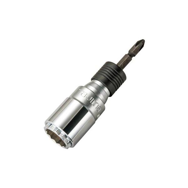 経済的なビット交換式です ソケットを寿命まで使えるビット交換式です 18Vインパクトドライバー対応 よく使う2つのソケットを内蔵 呼び寸法：17・21ｍｍ 角数：12角