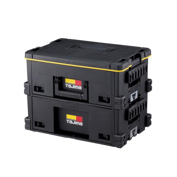 【商品説明】工具や部品の整理・持ち運びに適した、タジマの2段式引出し収納セット。上段に防水パーツケースを備え、下段のフリートレイでかさばる工具類も整理できるため、現場での小物分類と保護に適しています。【主な特徴】・上段ユニットと下段ユニット...