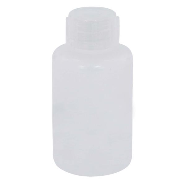 ●本体：PP ●キャップ内のリングが口部をしっかり押さえ、中栓なしでも液漏れしません。 ●細口なので、注ぐときに便利です。 ●溶液などの保存に ●容量(ml)：50 ●目盛(ml)：- ●胴外径(mm)：39 ●高さ(mm)：78 ●本体質...