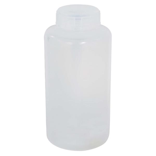 ●本体：PP ●キャップ内のリングが口部をしっかり押さえ、中栓なしでも液漏れしません。 ●広口なので、容器に入れやすいです。 ●溶液などの保存に ●容量(ml)：1000 ●目盛(ml)：50 ●胴外径(mm)：95 ●高さ(mm)：200...