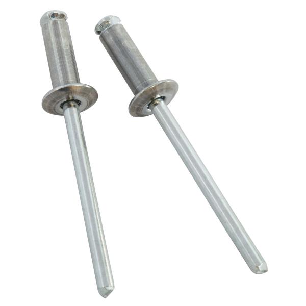 ●スリーブ：アルミニウム合金●シャフト：ハイカーボンスチール ●スリーブが4方向に大きく開く事でベニヤ板や樹脂、ゴムなどの柔軟母材をしっかり保持しながら締結します。 ●母材と部材の締結に ●締付可能厚(mm)：6.1-9.2 ●下穴寸法(m...