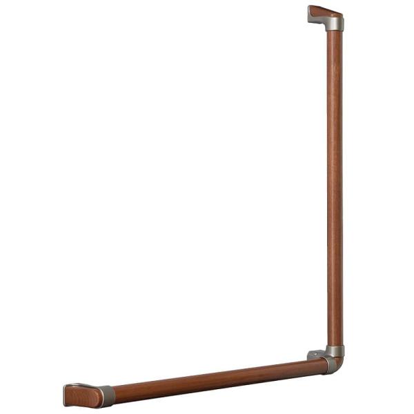 「木」と「金属」の協調が生み出す、新しいデザイン。しっかり握れる太さ32mm、ディンプル加工付き。木製のブラケットカバーを採用しました。左右兼用（コーナーブラケットの取付け方向を変えて右勝手・左勝手を調整）コーナーブラケット部分は現場組立。...