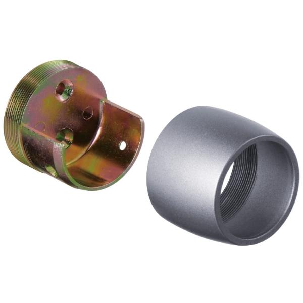 ねじが見えず、すっきり納まるエンドソケット材質：亜鉛合金色：ブラウン、ゴールド、シルバーねじ付（壁取付用+3.5×40 2本、手すり取付用+3.5×20 1本）