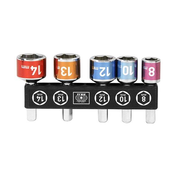 JANコード  4977292371933ブランド名  ＳＫ１１商品名  超短ショートソケットセット規格  8/10/12/13/14商品サイズ  幅45 ×高さ95 ×奥行き18mm重量140ｇ用途  ボルト・ナットの締付け・緩め作業。機...