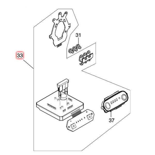 マキタ(makita) 部品 TD173D用 コントローラアッセンブリ   539259-7 図番033