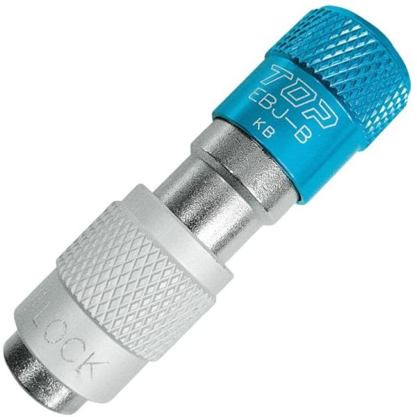 ワンタッチ交換で作業効率UP!!  +ビットを付けたままで、ドリル類をワンタッチで着脱できますビット側は白色（ロック式）、反対側は別の色（スライド式）とカラーで識別できます■用途下穴あけ後にビス止め等を、連続で行う作業に最適です6mmまでの...