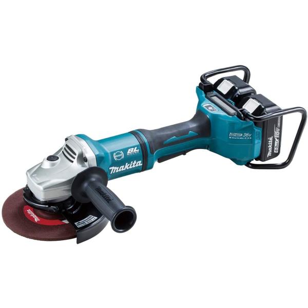 無線連動対応タイプ【セット内容】本体（GA701D）インナフランジ42CB（180mmダイヤホイール用集塵カバー装着用）BL1860B×2DC18RD×1ケース付ロックナットレンチ35サイドグリップ