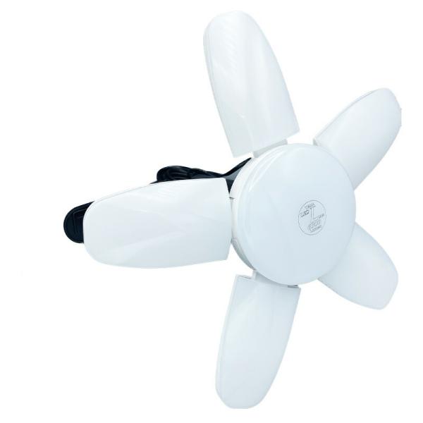 開いて前面集中照射用途に合わせて開閉して照射を選べる！屋内用WING ACE製 LED電球付屋内用クリップランプ スーパールミネX LA-4805-LEDに比べてルーメン数が大幅アップ！